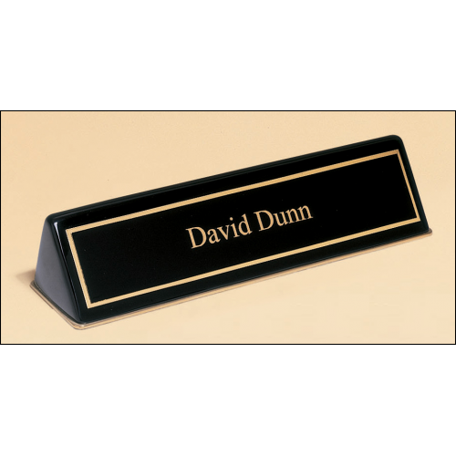 Black Desktop Nameplate